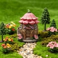 Fairy Garden Mushroom House Figurine Set, Resin Enchanted Cottage ...