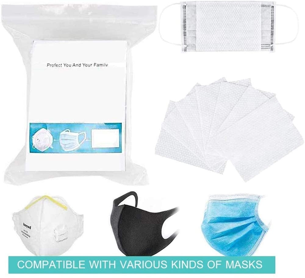 100 PCS Disposable Mask Gaskets Universal Skin-friendly Dust Proof ...