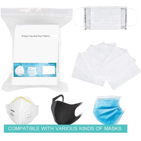 100 PCS Disposable Mask Gaskets Universal Skin-friendly Dust Proof ...