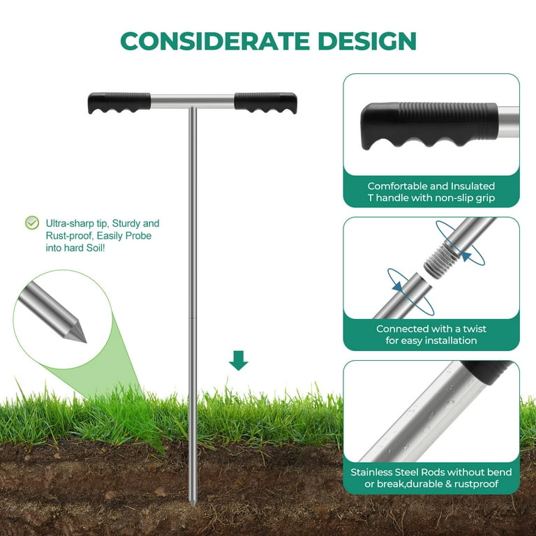 Ground Penetrating Radar 48 Inch Stainless Steel Soil Probe Rod ...
