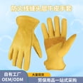 3 Pack Top Grain Cowhide Work Gloves, Heavy Duty Leather Driver Gloves ...