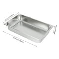 4-Pack Stainless Steel Steam Table Pans – 201 Grade, 21x12.8x3.9in Each ...