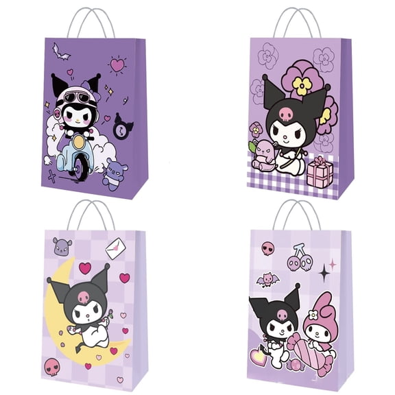 24 PCS Party Favor Candy Bags for Kuromi Themed Birthday Supplies Decor ...