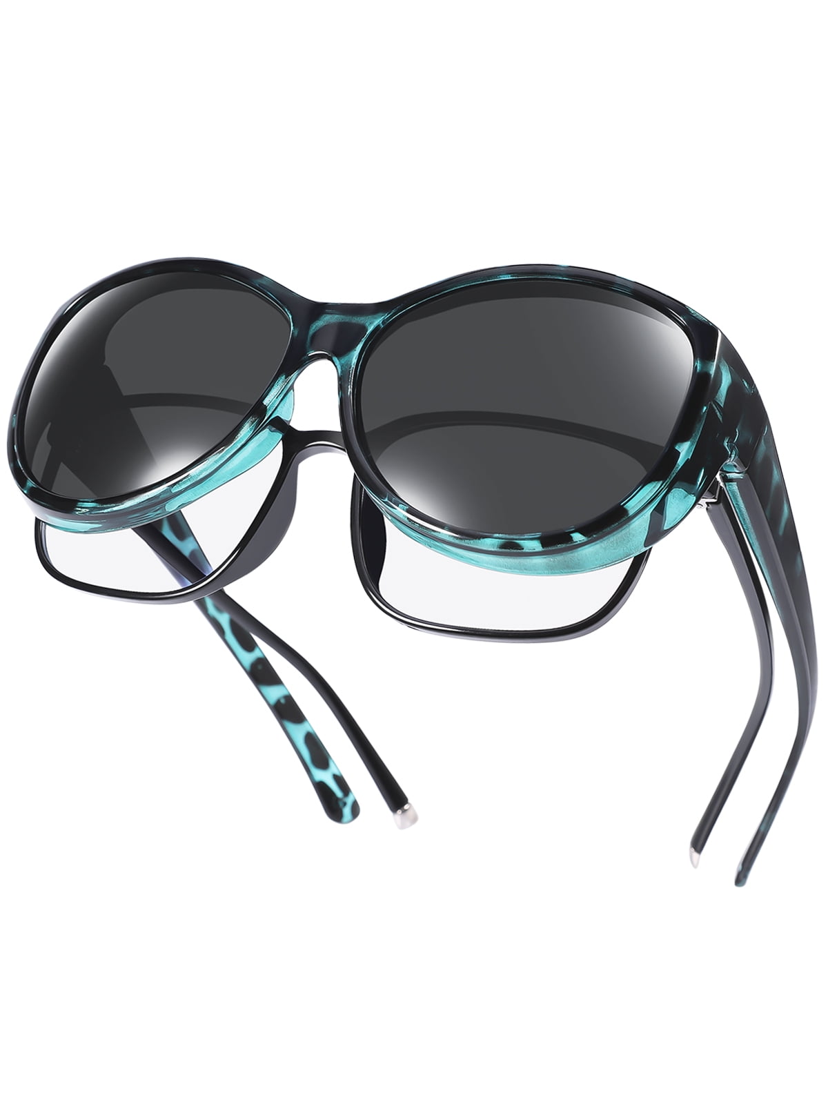 TINHAO Oversized Polarized Sunglasses Fit Over Glasses Wear Over ...