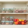 2 Pack X Large Clear Plastic Storage Bins With Built In Handles For
