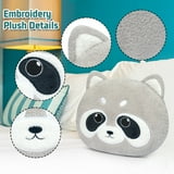 SUWJELANY Raccoon Plush Pillows, 14"Cute Stuffed Animals Toys,Pearl ...