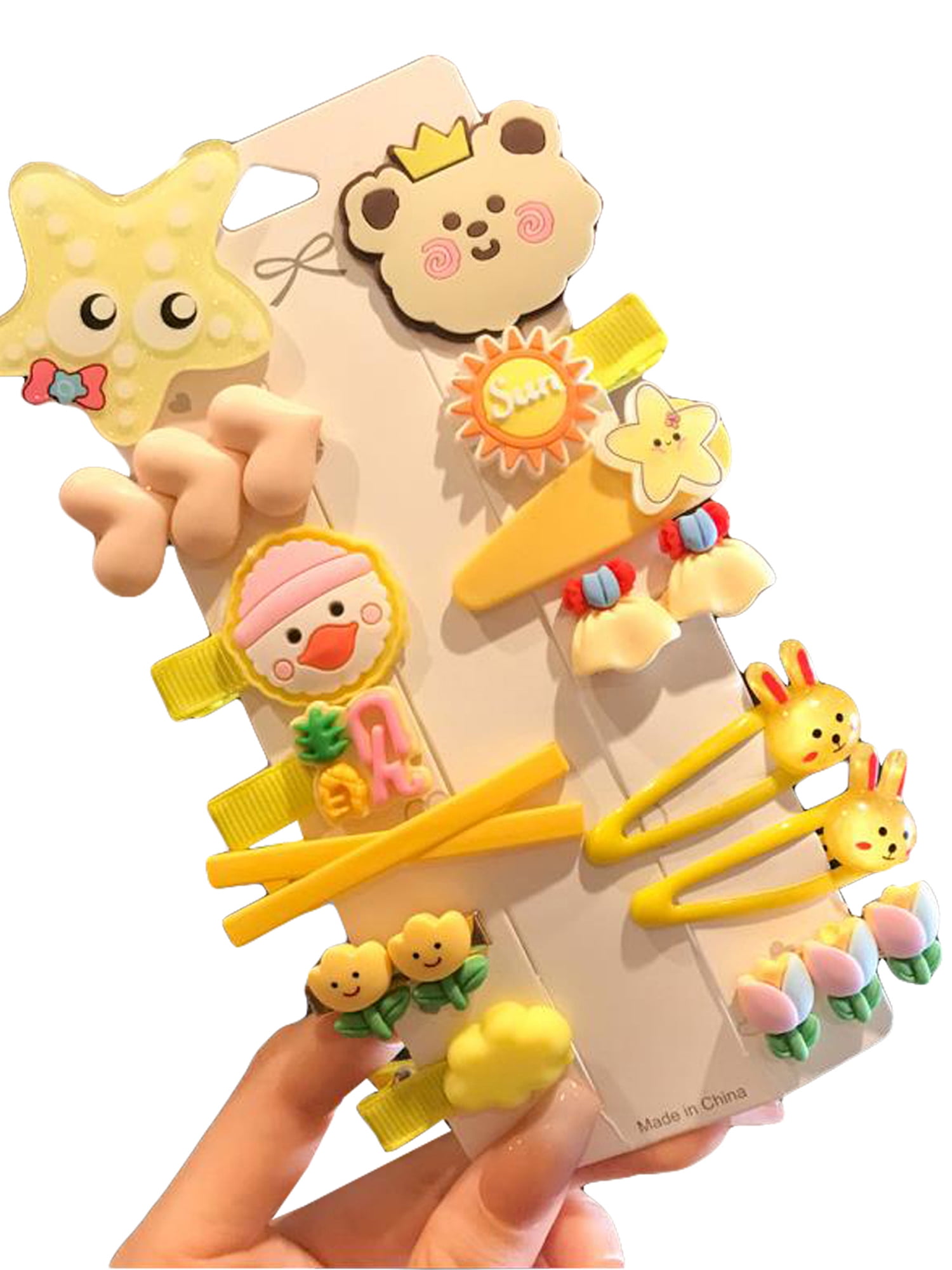 Eyicmarn 14-Piece Girls Hair Clips Set, Cute Cartoon Hairpins Hair ...