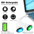 6PCS Wireless LED Strobe Lights with Remote Control,8 Colors ...