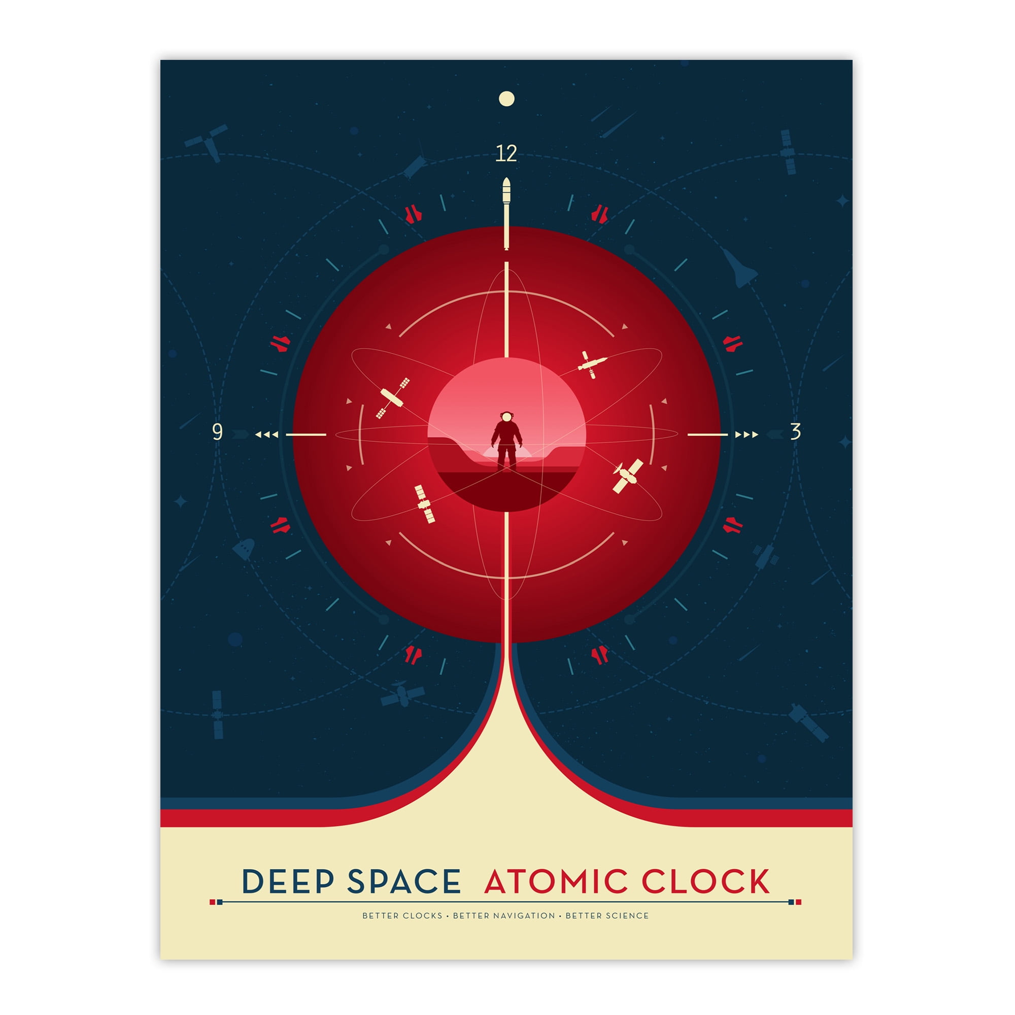 Deep Space Atomic Clock Red Earth Orbit Spacecraft Radio Navigation ...