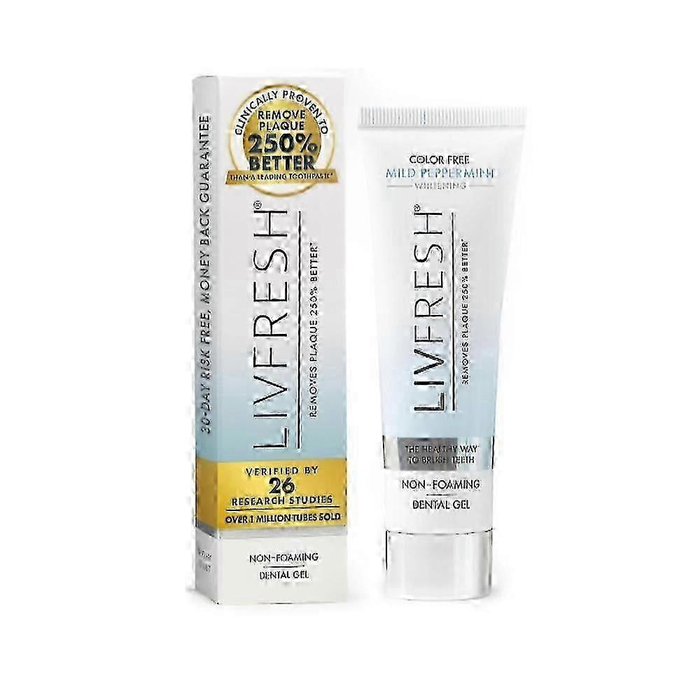 Livfresh Toothpaste Gel, Clinically Proven To Remove Plaque 250% Better ...