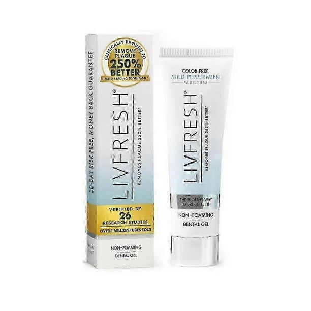 Livfresh Toothpaste Gel, Clinically Proven To Remove Plaque 250% Better ...