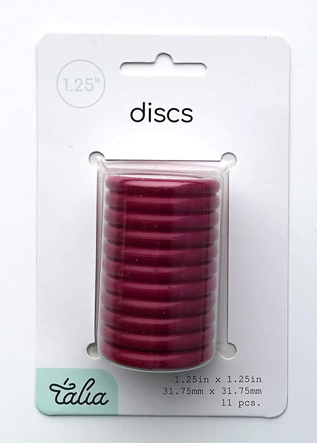 Talia Discbound Discs (90's Pink, 1.25inch) - Walmart.com