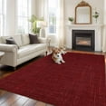 5x8 Area Rugs for Living Room, Vintage Dark Red Non Slip Area Rugs for ...