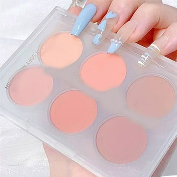 Paleta de rubor colorida, paleta de rubor de 6 colores, paleta de rubor ...