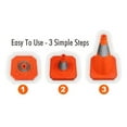 12 Inch Collapsible Reflective Safety Cone, Orange Pop Up Traffic Cone ...