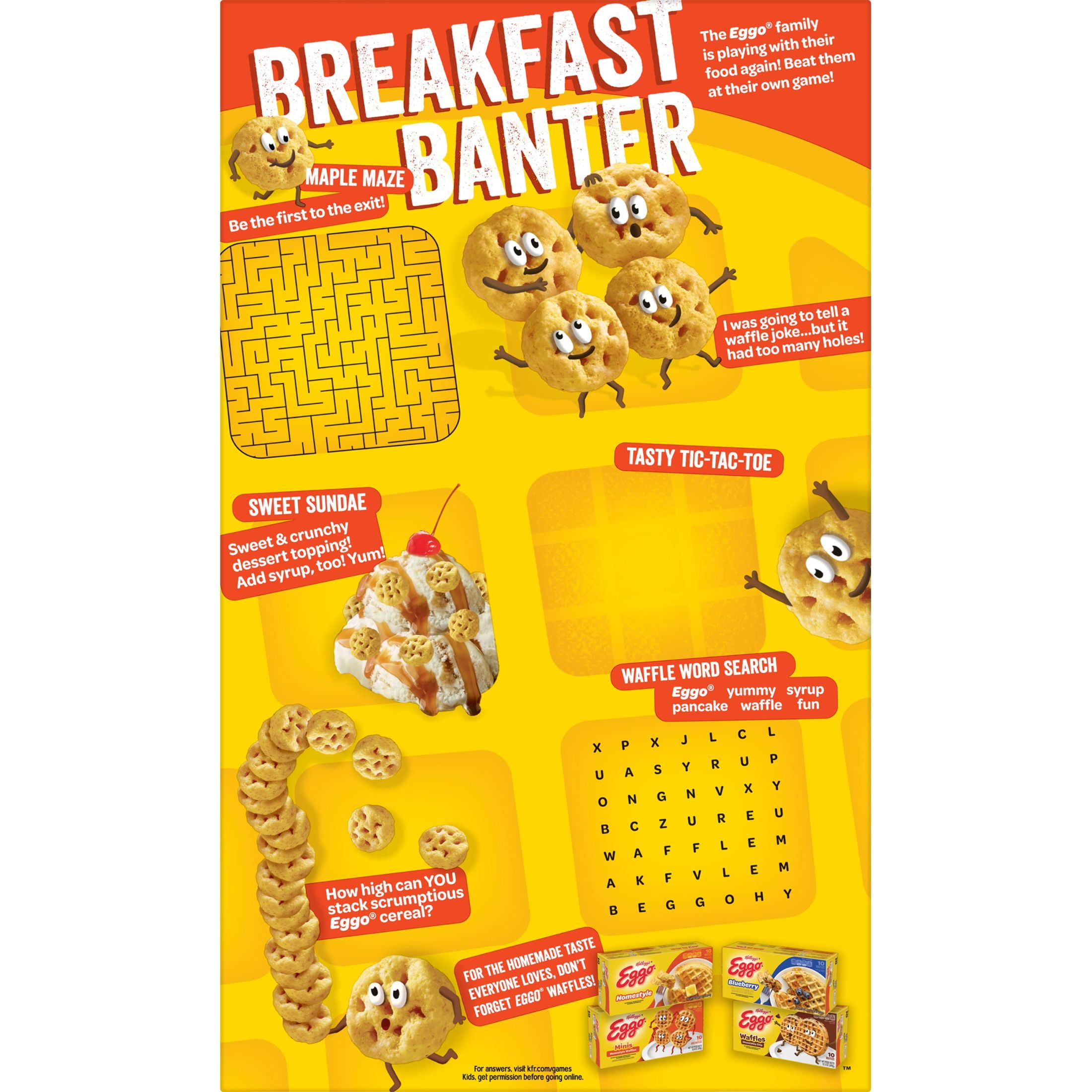 Kelloggs Eggo Cereal Maple Syrup