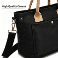 GASTROPOD Women Small Canvas Tote Bag Mini Bucket Bag with Zipper Multi ...