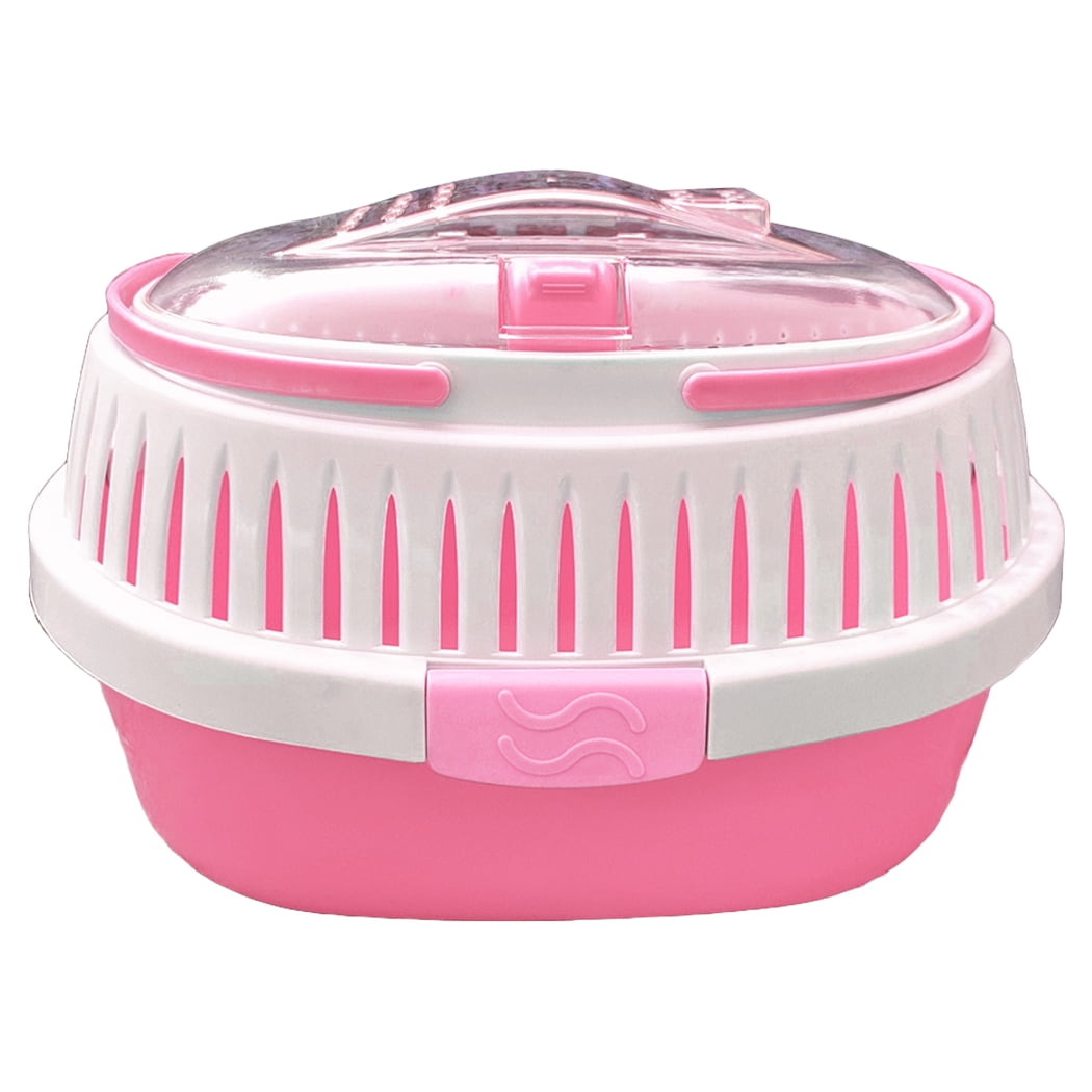 Hamster Carrier Cage Simple Portable Plastic Pet Carry Cage Small Pet ...