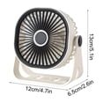 AZXY Portable Desk Fan, Small Fans That Blow Cold Air, USB Rechargeable ...