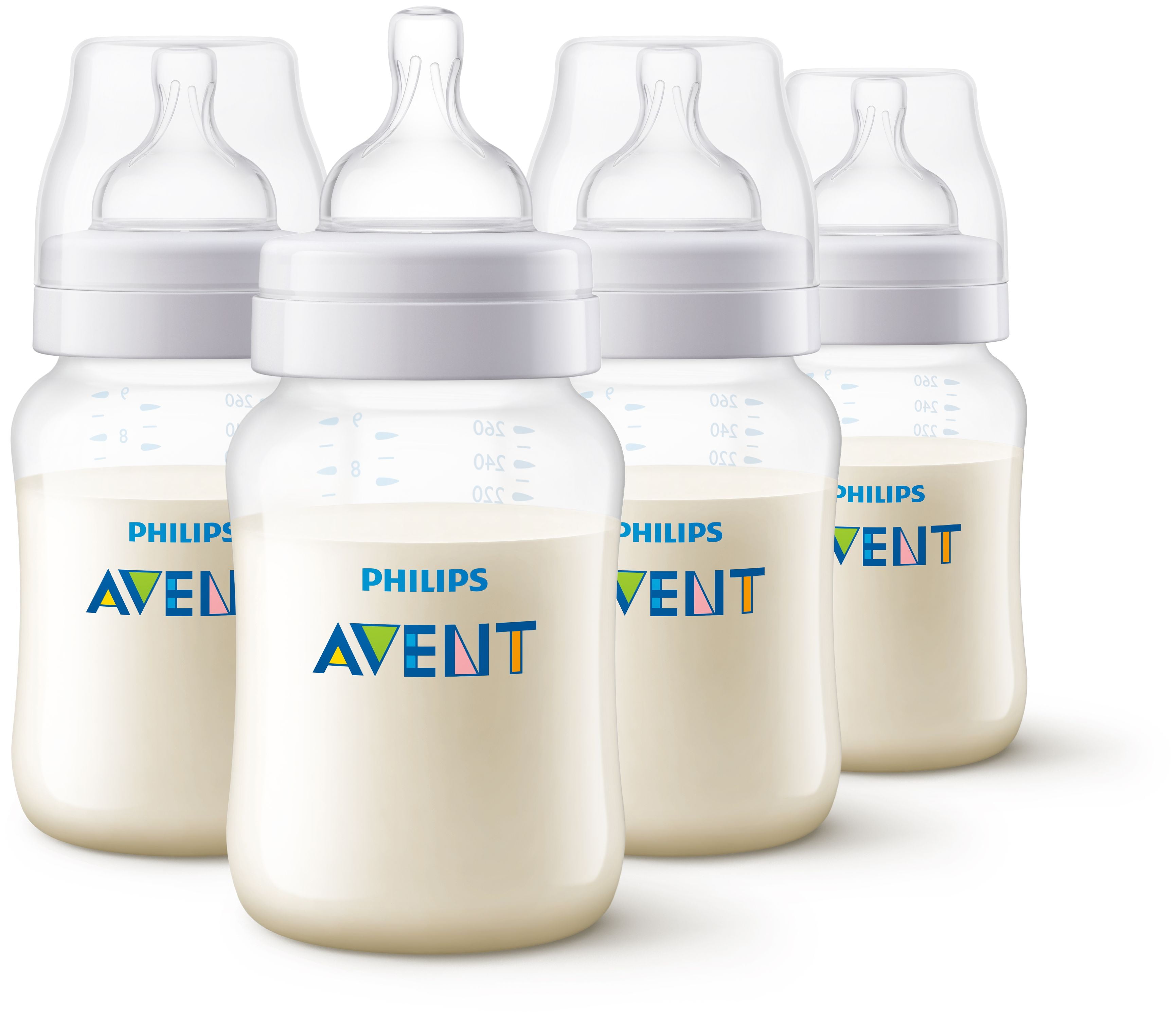 Philips Avent SCF403/47 Anti-colic bottle Clear, 9oz 4pk - Walmart.com
