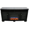 Cambridge Savona Electric Fireplace Heater with 59" Entertainment Stand ...