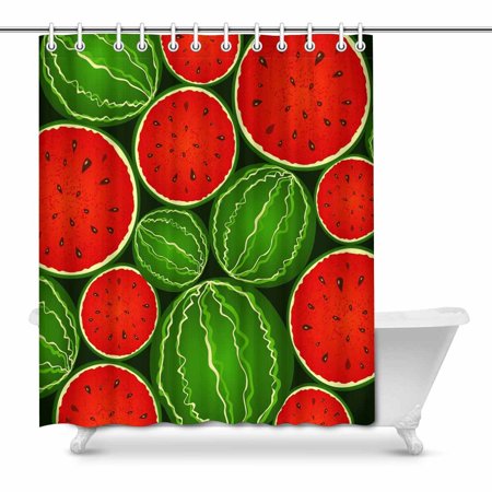 POP Juicy Watermelon Bathroom Shower Curtain Decor Set 66x72 inch ...
