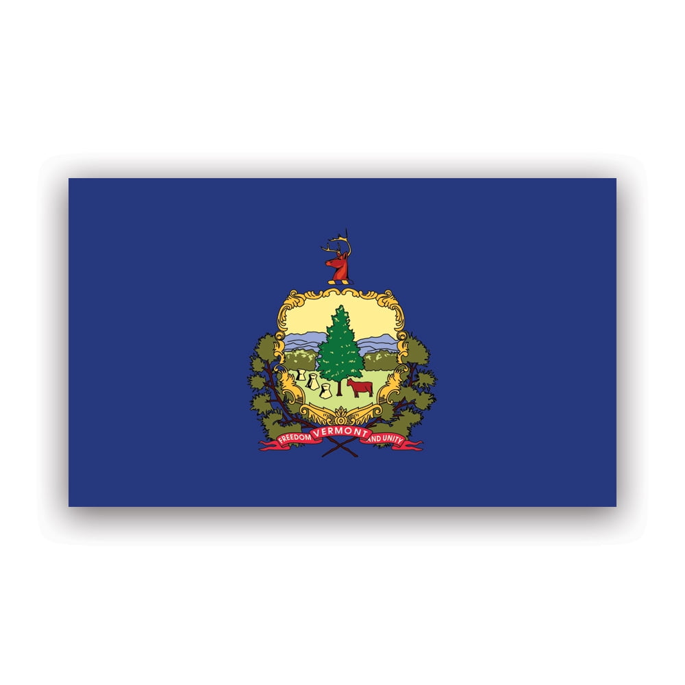 Vermont Flag Sticker Decal - Self Adhesive Vinyl - Weatherproof - Made ...