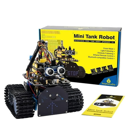 Keyestudio Diy Mini Tank Robot V2.0 Smart Robot Car Kit Forarduino ...