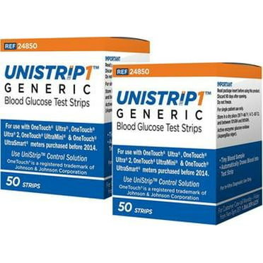 UniStrip Test Strips 50ct for Use with Onetouch® Ultra® Meters (50 ...