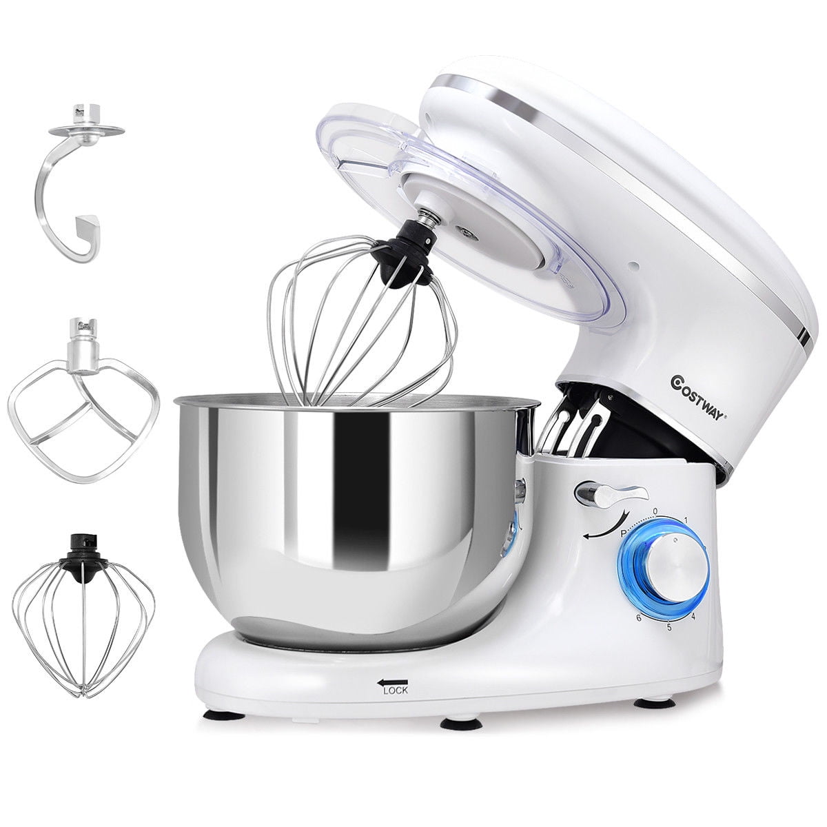 Click here for Costway Electric Food Stand Mixer 6 Speed 6.3qt 66... prices