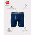 Hanes Men's X-Temp Long Leg Boxer Brief 4-Pack, Moisture Wicking, Sport ...