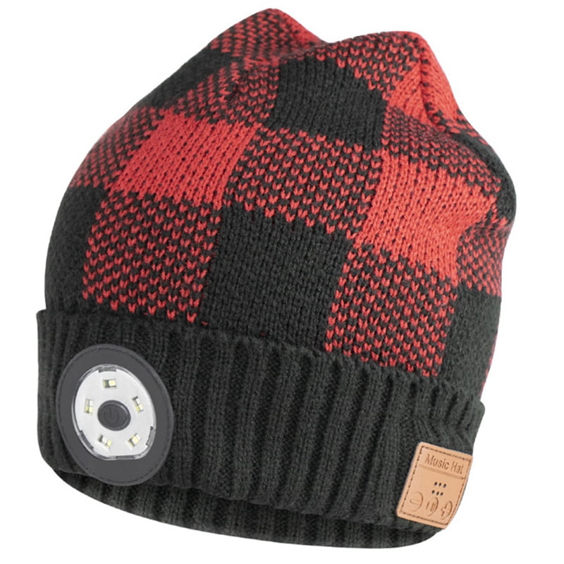 Gorro Beanie Bluetooth con Luz LED Gorro de Punto Musical InaláMbrico ...