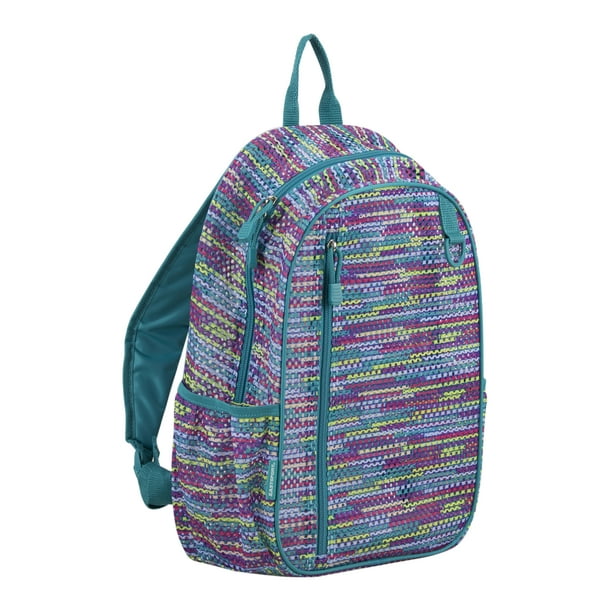 Eastsport Unisex Active Lifestyle Mesh Backpack, Multi Stripe Aqua ...