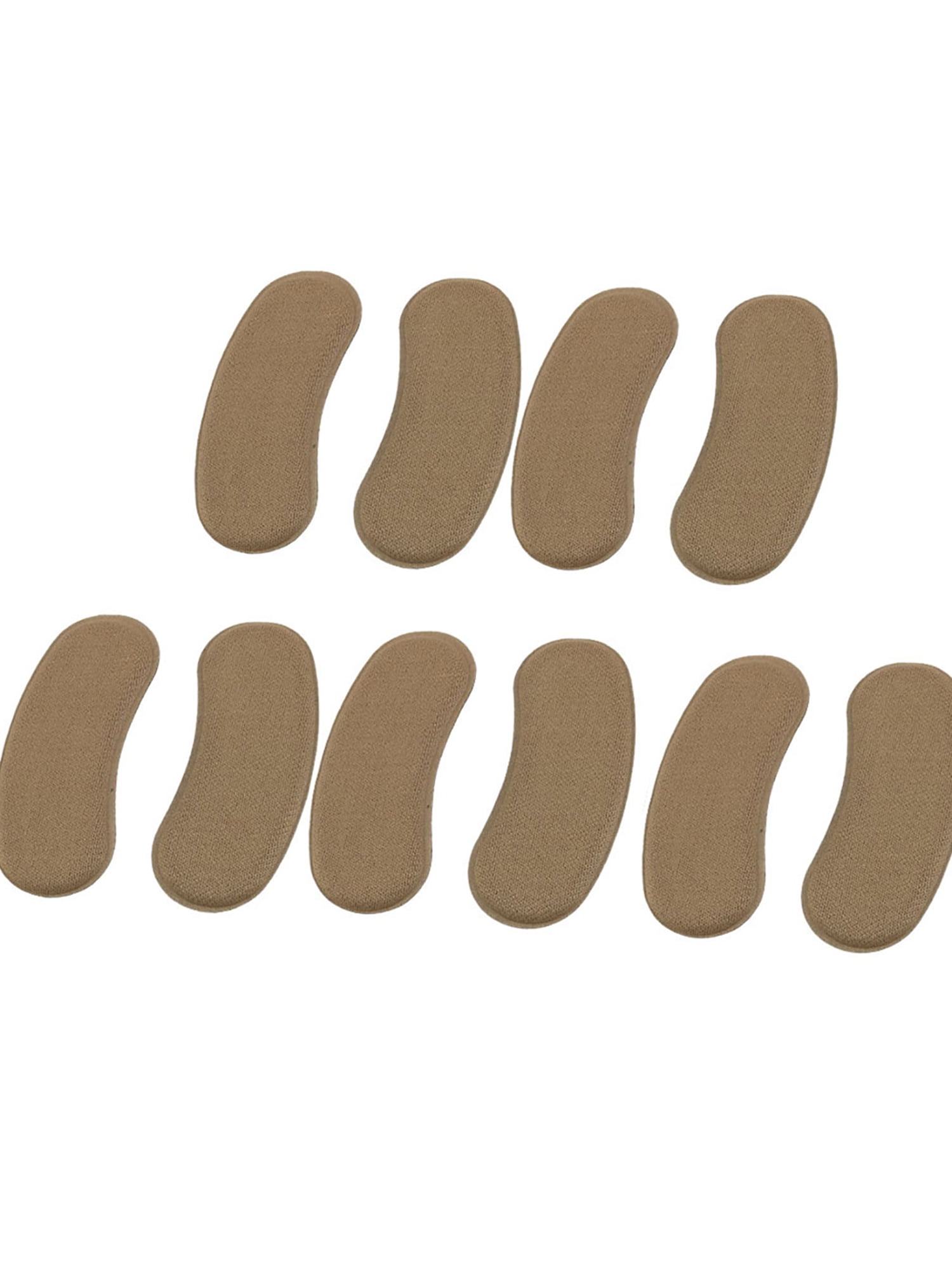 Lady Fabric Protective Self Adhesive Shoes Insole Back Pads Brown 5 ...