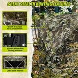 TIDEWE Hunting Blind, Double Ground Blinds 270° See Through for 3-in-1 ...