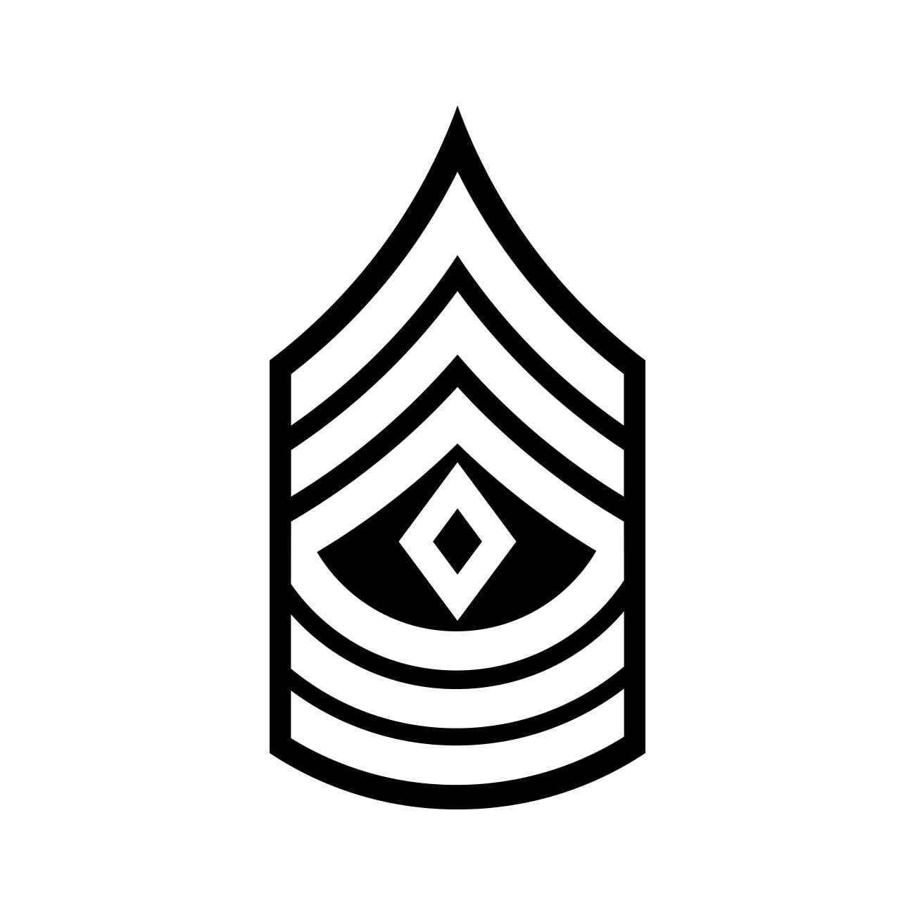 E-8 First Sergeant Rank Sticker Decal Die Cut - Self Adhesive Vinyl ...