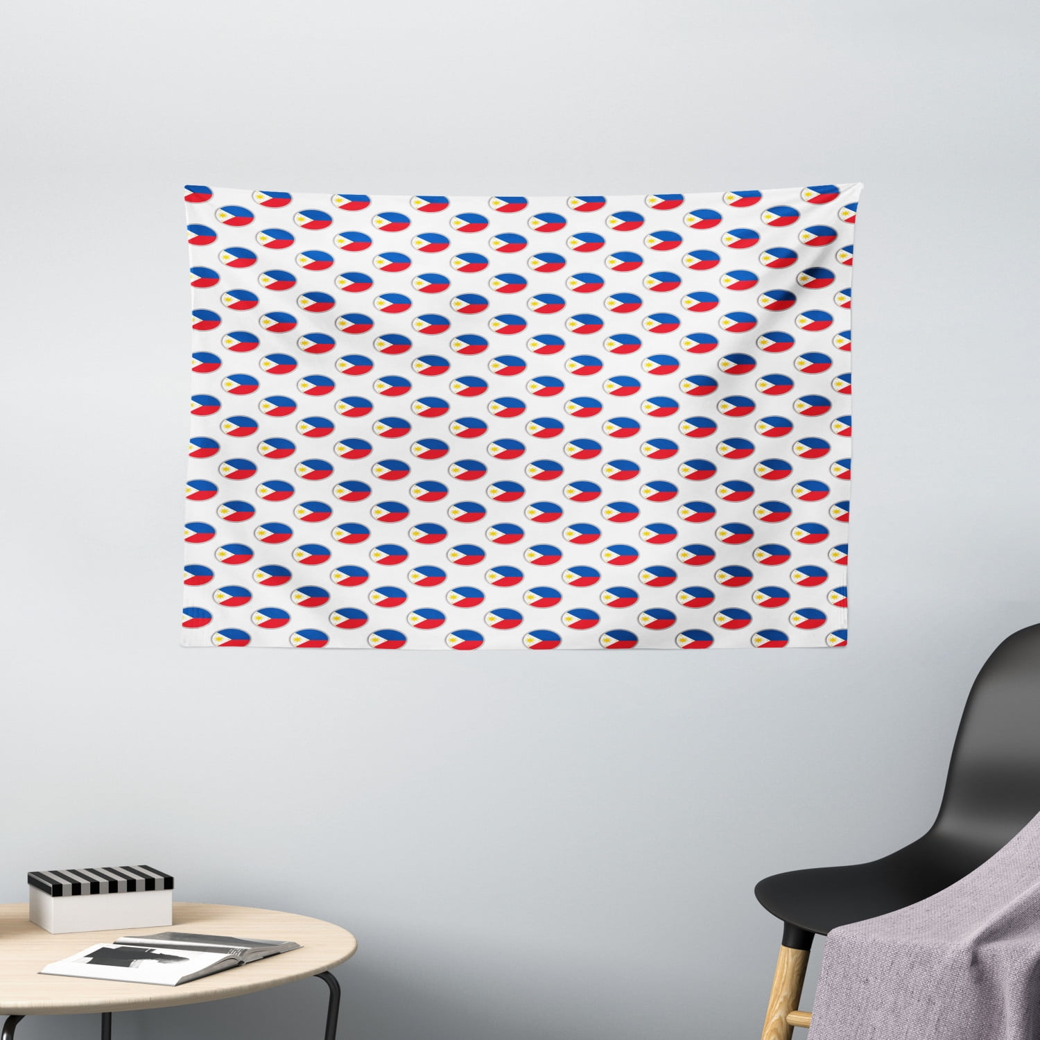 Phillipine Tapestry, Pattern from the Circles with Flag of Philippines ...