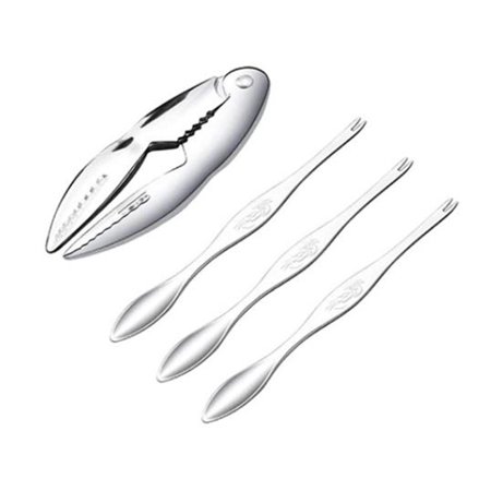 4Pcs Seafood Tool Set Including 1 Seafood Crackers and 3 Crab Legs ...