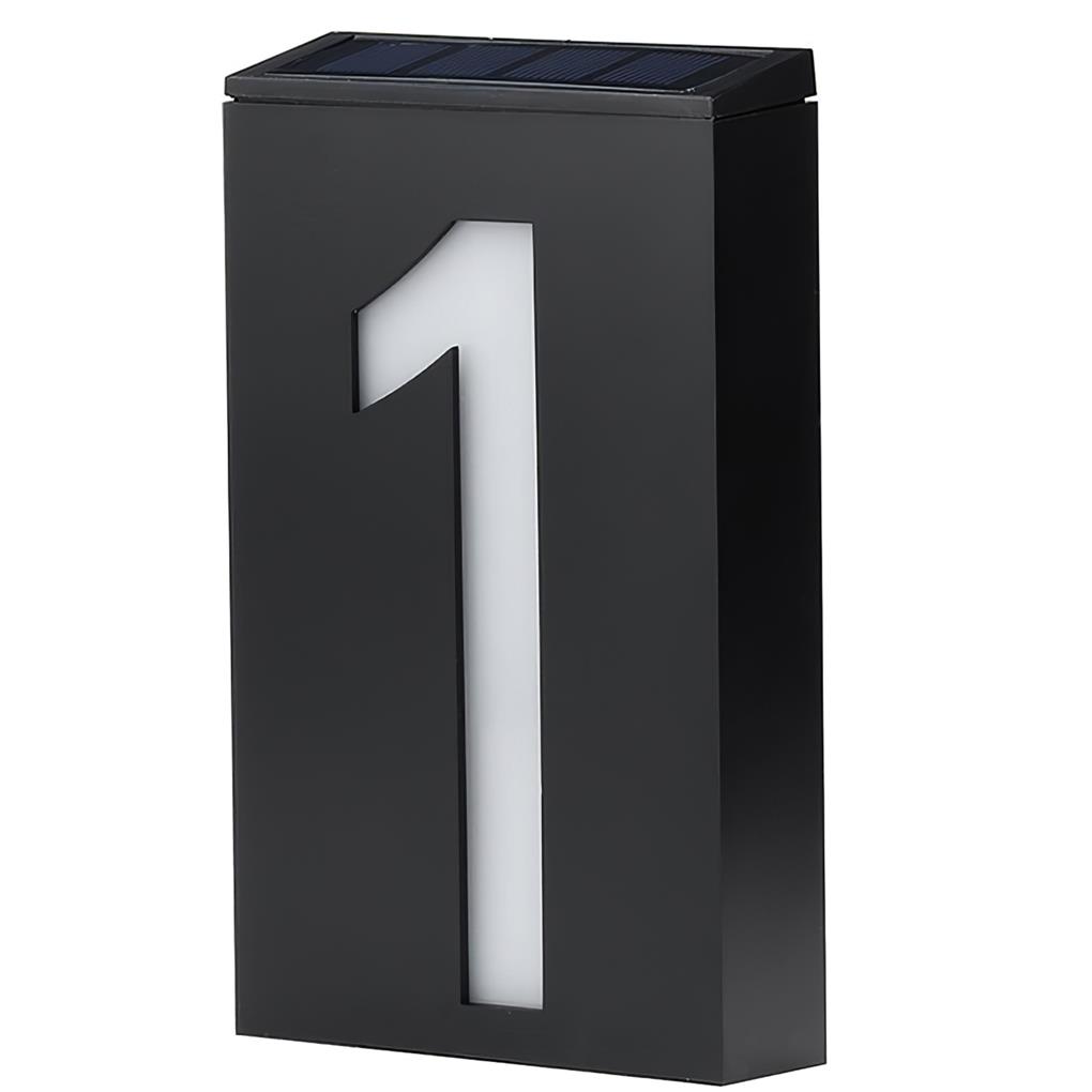 Solar House Number Visible Sign Light Wall Mounted Garden Gate Number Solar House Number Visible Sign Light Wall Mounted Garden Gate Number