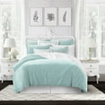 Basic Gingham Aqua Comforter Set Queen - Walmart.com