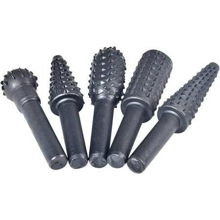 Rotary Burr Rasp Set, 6pcs Shank Wood Carving Drill Bits, Rotary Burin ...