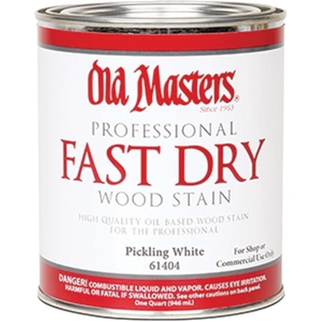 Old Masters 61404 Pickling White Fast Dry Wood Stain - 1 Quart ...