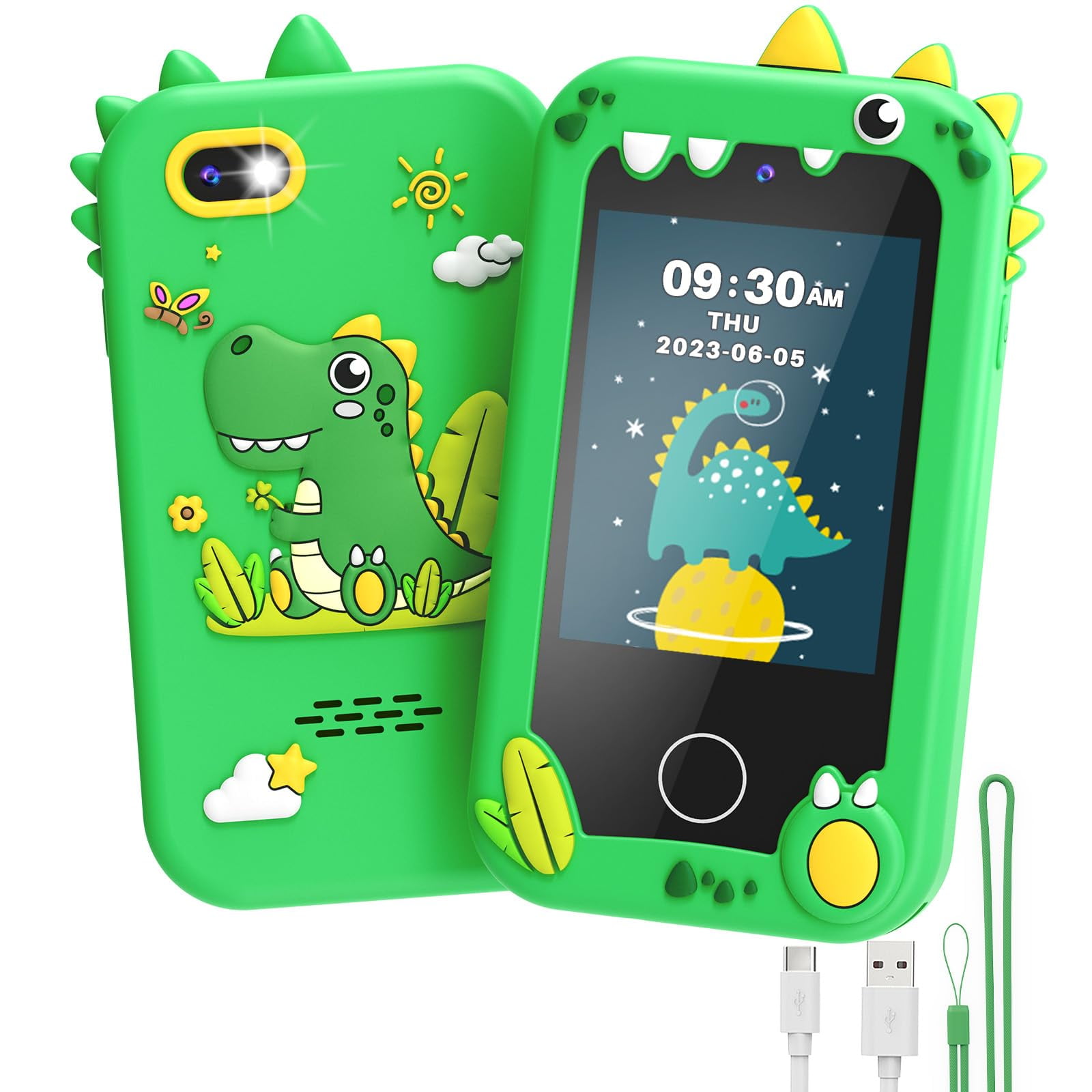 Smartphone Toy UCIDCI Dinosaur con cámara dual para niños de 3 a 7 años ...
