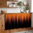 Burnt Orange Black Ombre Cabinet Curtains 28" W x 51" L Abstract Modern ...