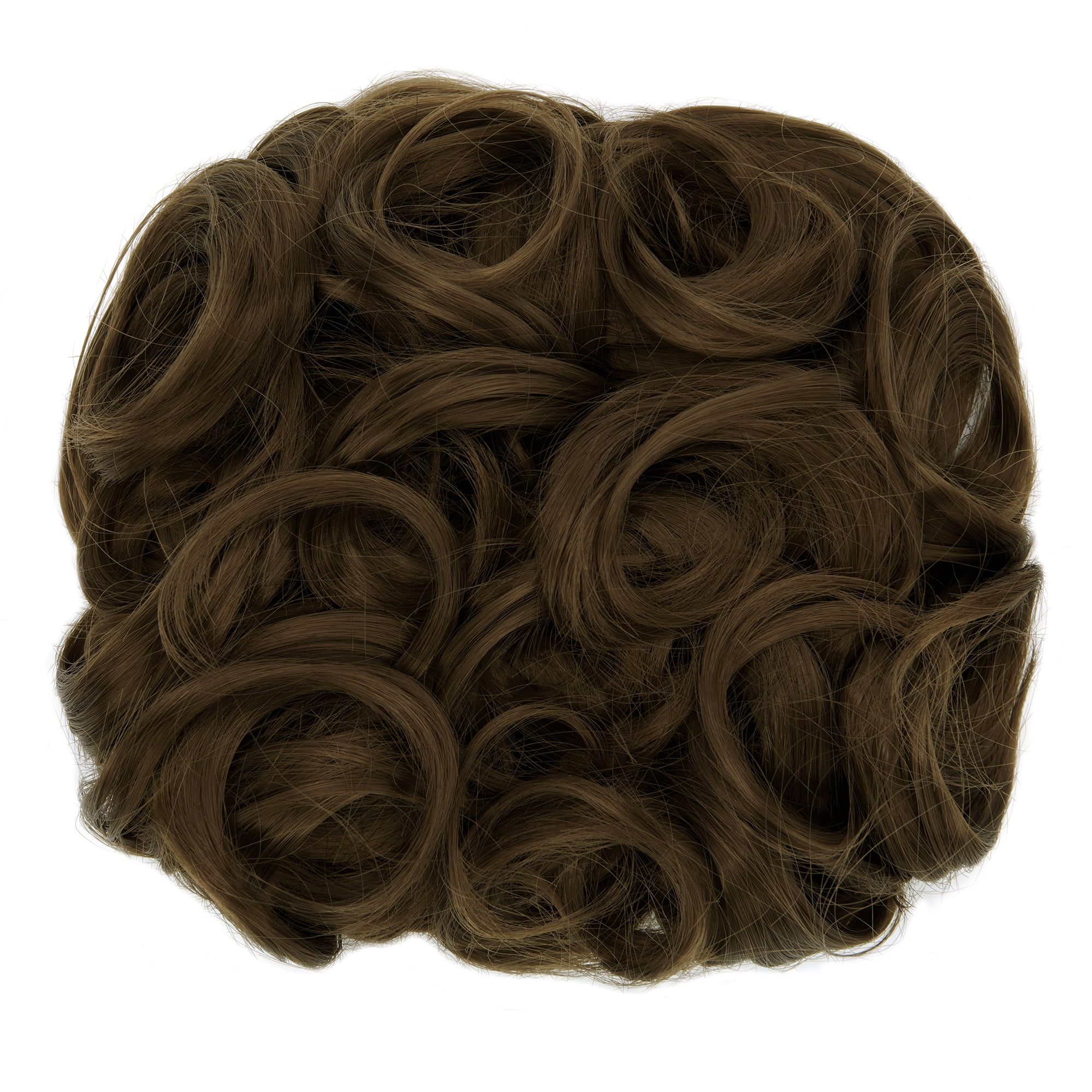 Short Curly Hair Extensions Comb Clip Messy Hair Scrunchie Bun Ponytail ...