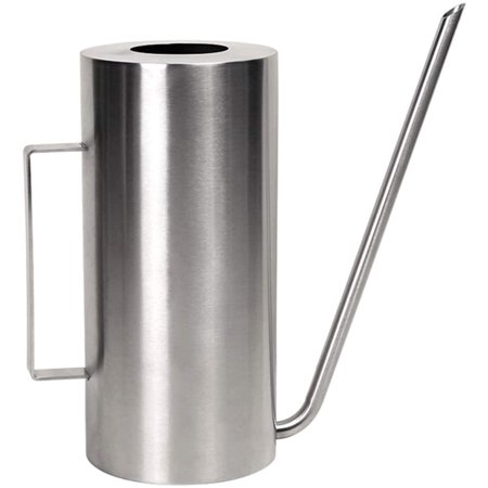 Watering Can 1.5L Stainless Steel Long Spout Uncovered Watering Pot for ...