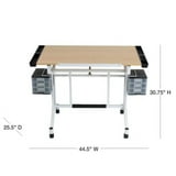 Studio Designs Pro Craft and Drawing Table with Adjustable Top for ...