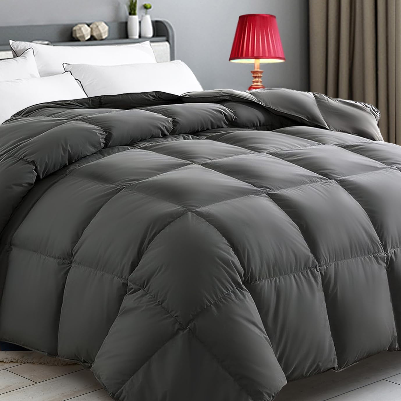 Click here for Caimour All Season Queen Size Comforter Grey thick... prices
