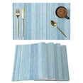 Abstract Blue Placemats Set of 4, Rustic Farmhouse Minimalist Blue ...