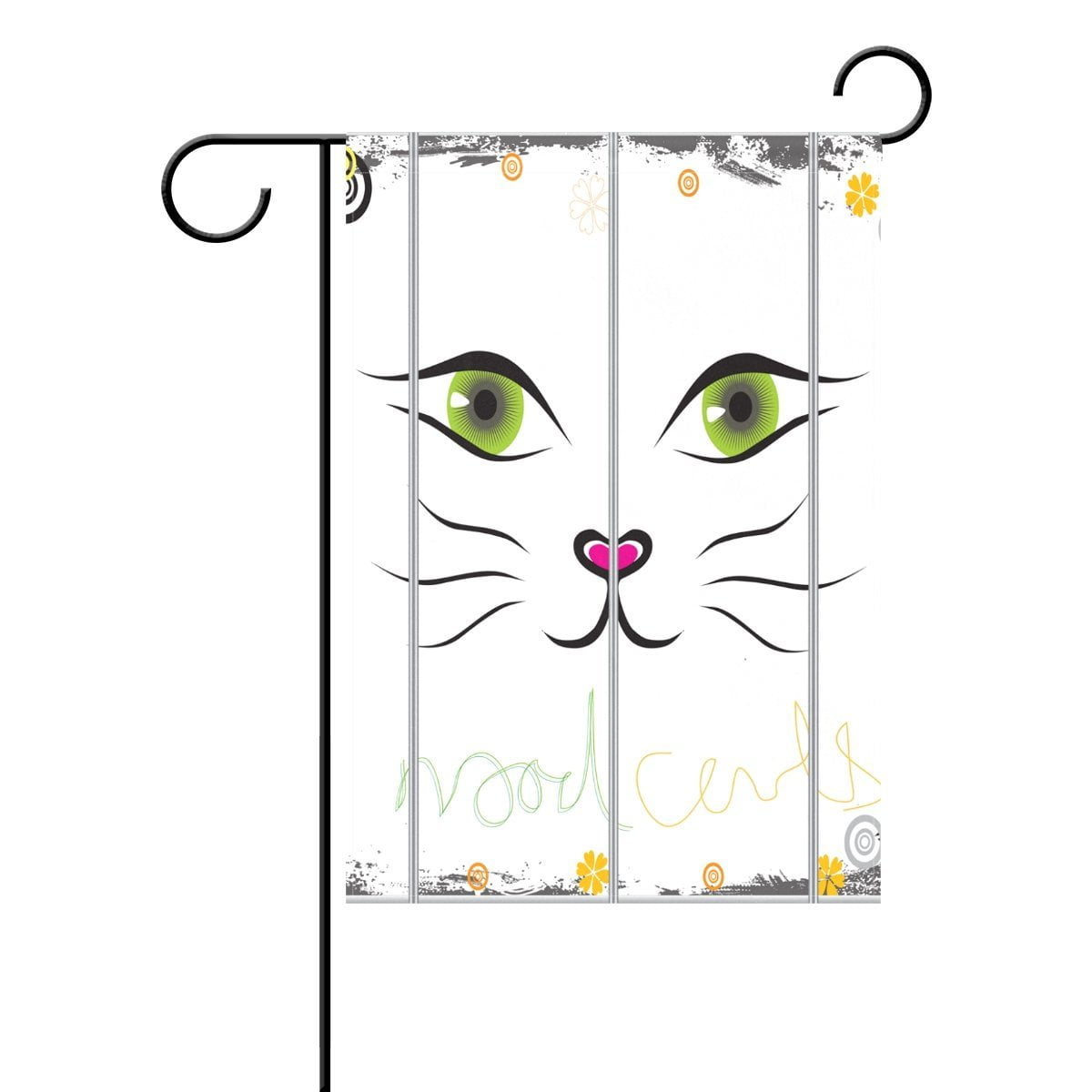 POPCreation Cat Kitty Face Garden Flag Summer Ocean Sea Sunset 28x40 ...